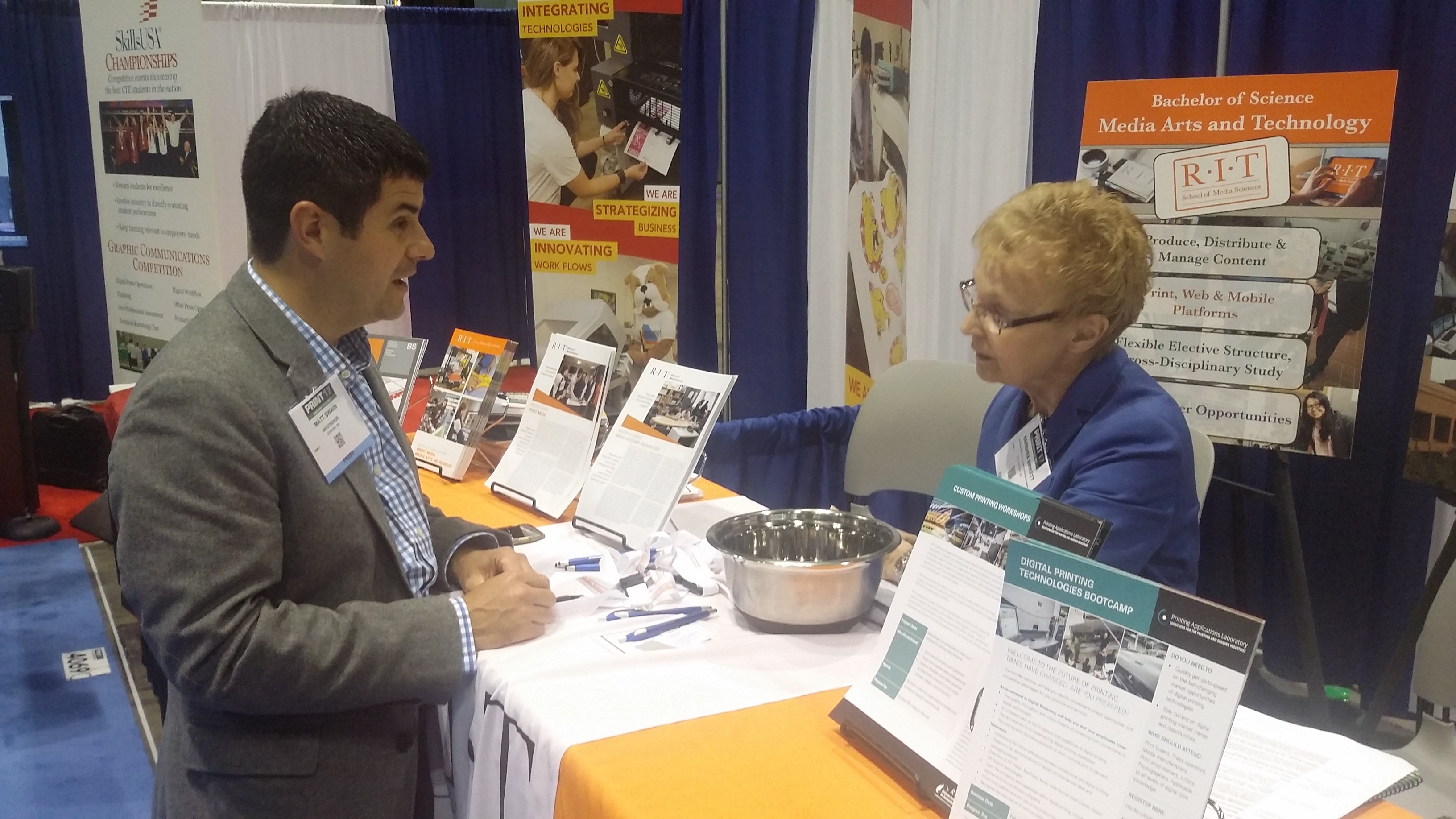 Students, faculty explore industry trends at Chicago print conference | RIT